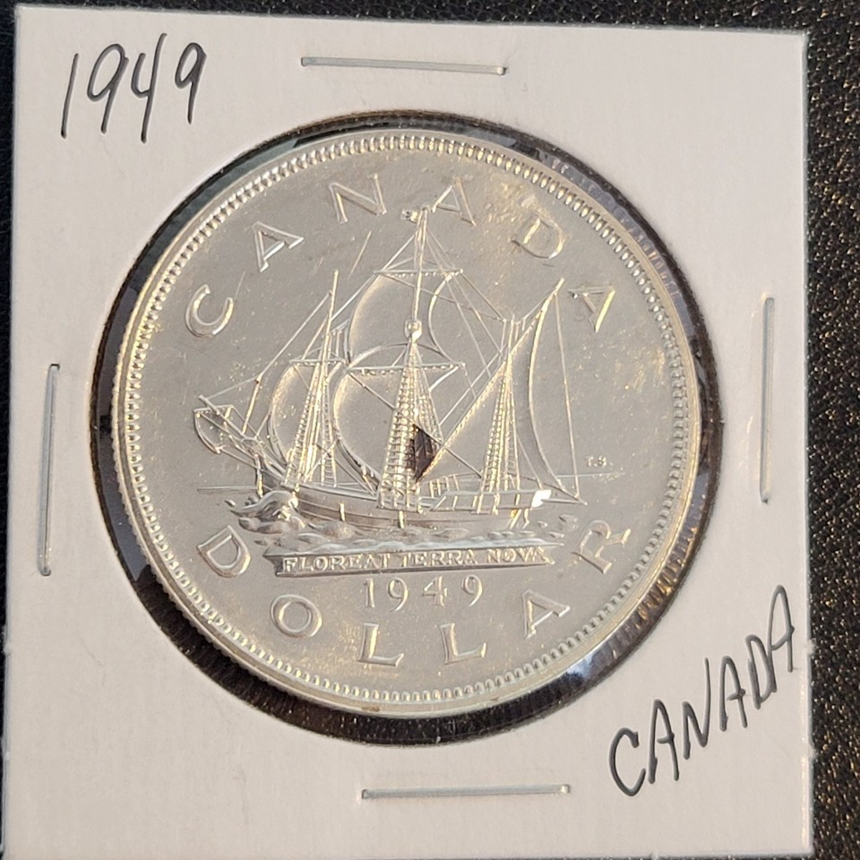 1949 Canada Silver One Dollar Coin | eBay