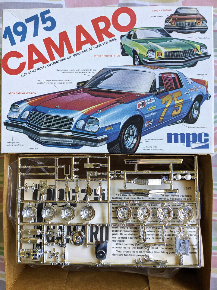 *RARE! *ORIGINAL VINTAGE MPC 1975 CAMARO KIT **SEALED-BAG *COMPLETE ...