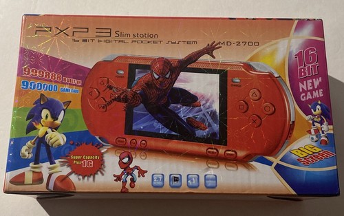 PXP3 Slim Station Handheld Portable Console w (2.7 Inch, 16 Bit, BLACK ...