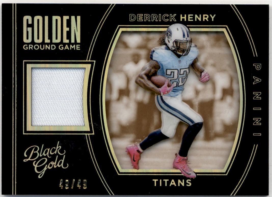 2016 Panini Black Gold - Golden Ground Game Derrick Henry #GG15 Prime ...
