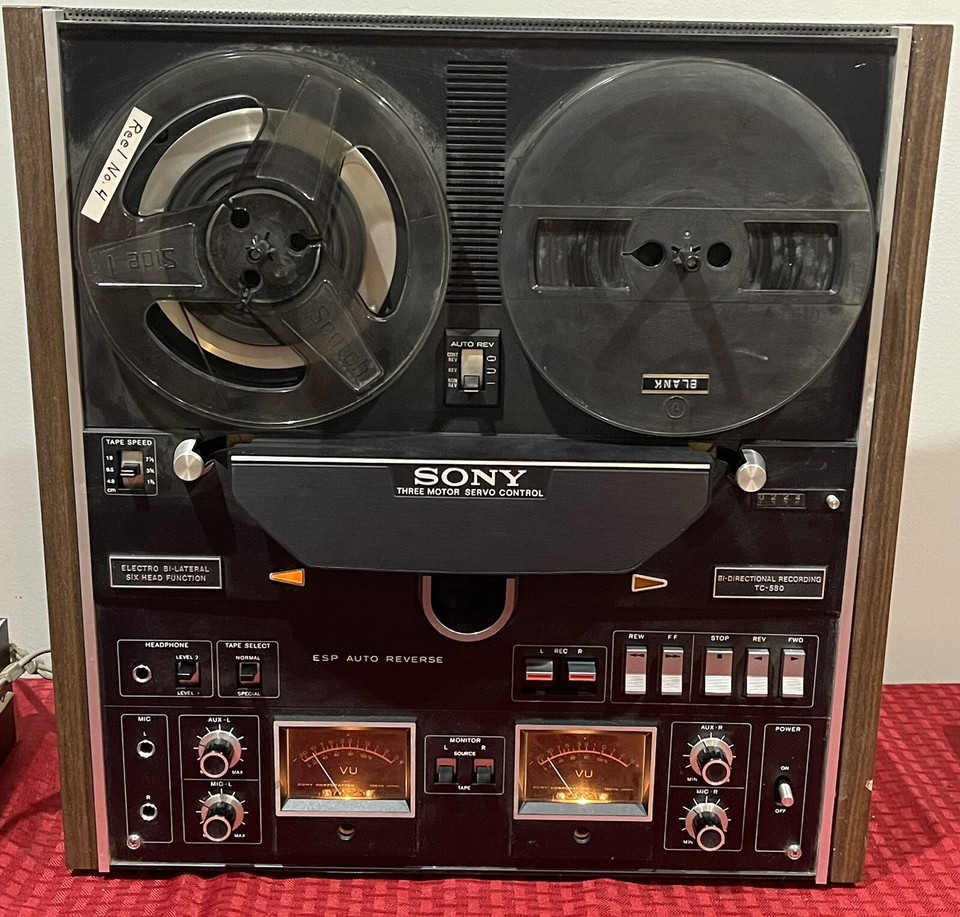Vintage Sony Reel to Reel Model TC-580 Bi-Directional Tape Deck ...