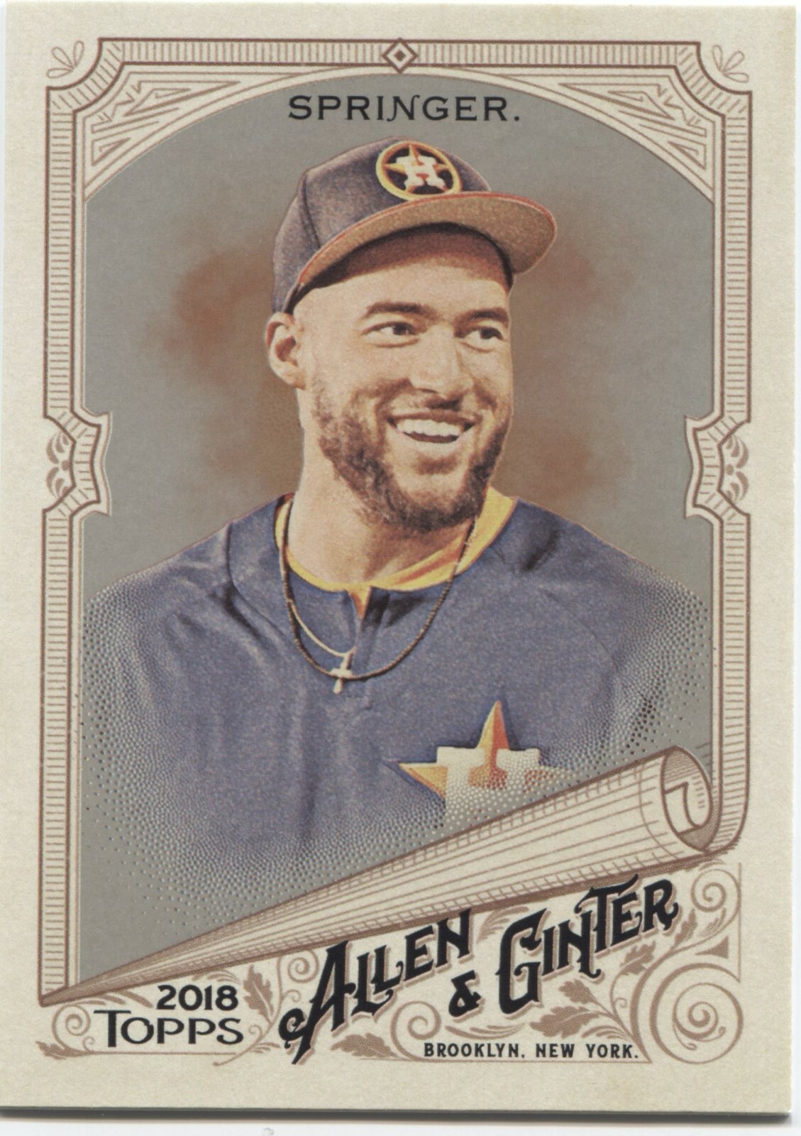 GEORGE SPRINGER 2018 Allen & Ginter SILVER GLOSSY HOT BOX - HOUSTON ...