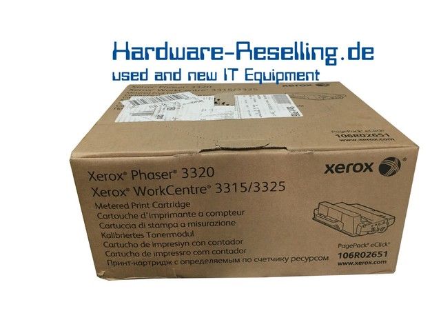 Xerox Phaser 3320 Metered Print Cartridge Toner 106R02651 Genuine 3315 ...