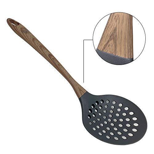 Skimmer Slotted Spoon With Woodlike Soft Touch Handleskimmer Spatula ...