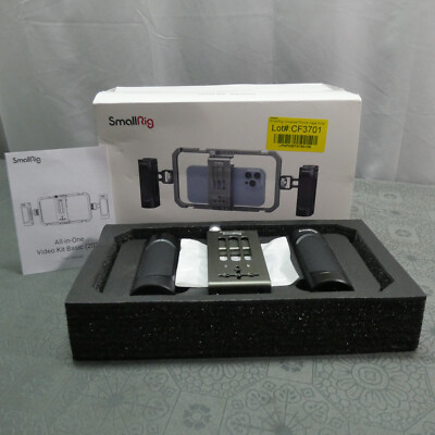 SmallRig Universal Phone Cage All-in-One Video Kit Basic w/Side Handle ...