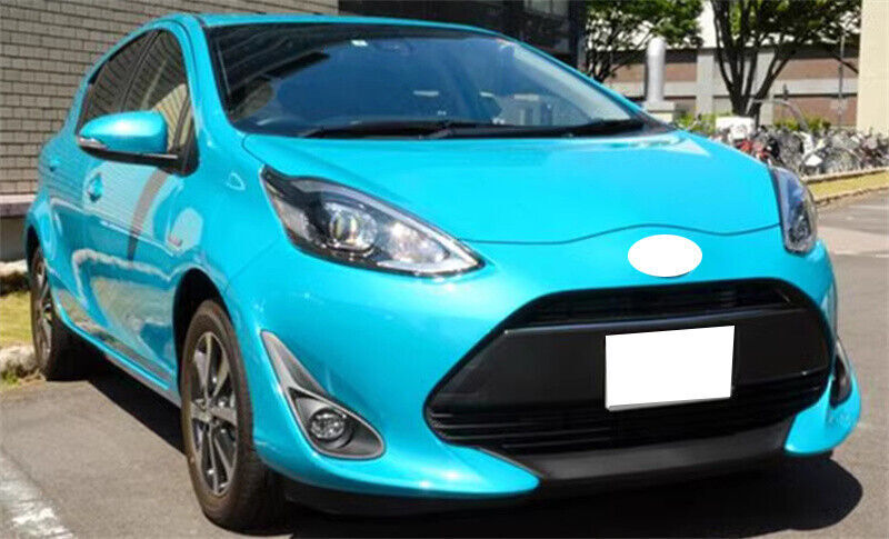 1Pair ABS Front Bumper Fog Lamp Cover Bezel For Toyota PRIUS C AQUA ...
