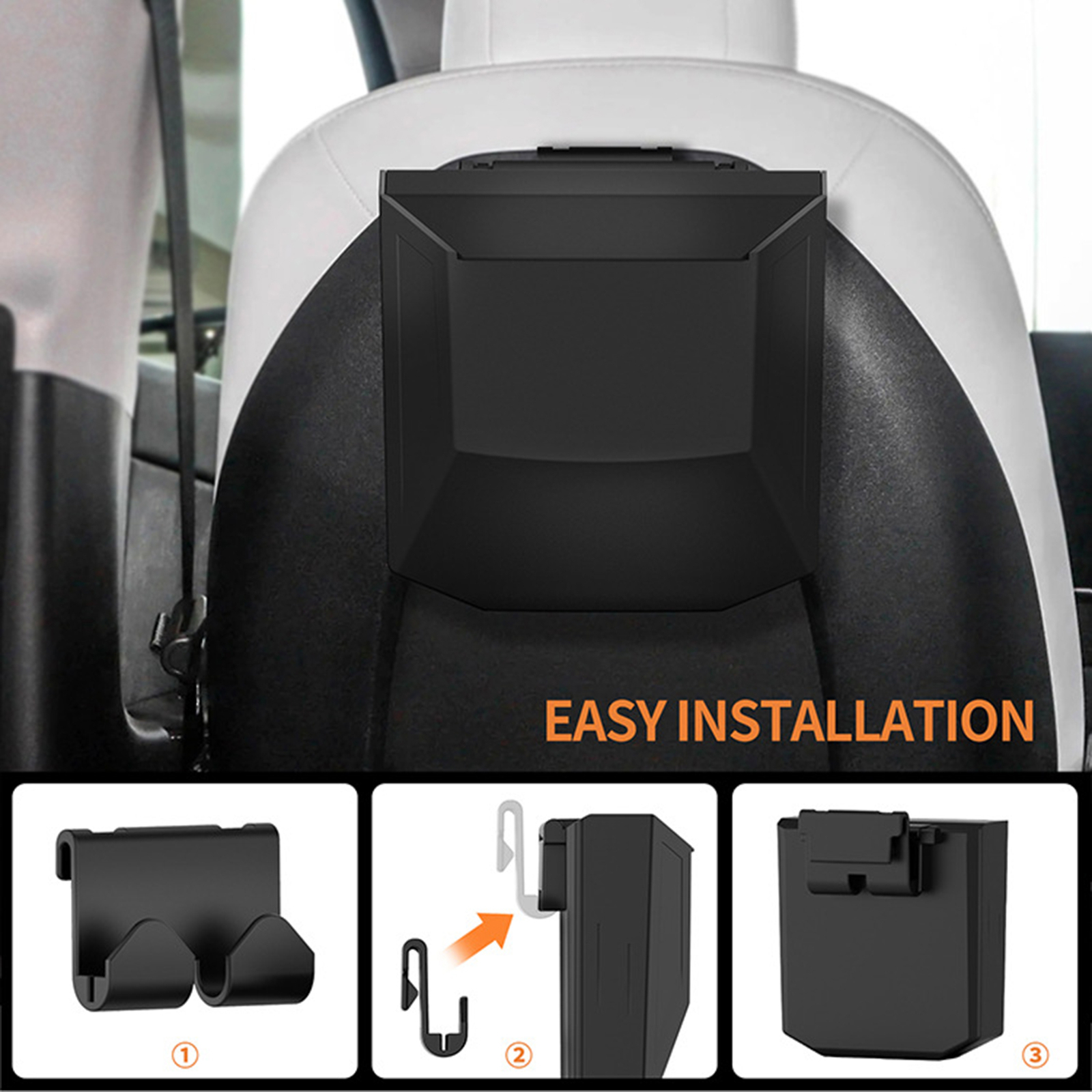 Wear-resistant Car Litter Bag Easy to Clean Container Waterproof Trash ...