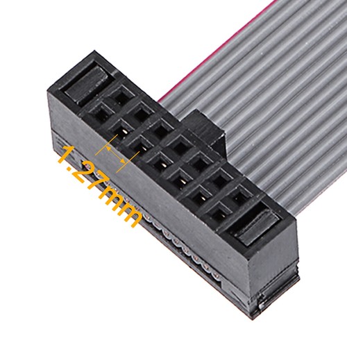 IDC 14 Pins Connector Flat Ribbon Cable Female Connector 20cm 1.27mm ...