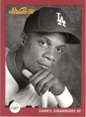 1991 Studio Darryl Strawberry Los Angeles Dodgers #190 Baseball Card | eBay