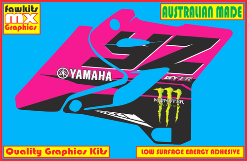 YAMAHA YZ125-YZ250 2015-21 SPEC PINK SERIES MX GRAPHICS KIT STICKER KIT ...