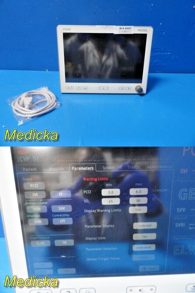 Pulsion Medical System PiCCO2 Hemodynamic Monitor Ref DVG-SPC5013001 ...