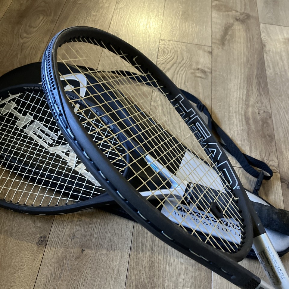 Head Ti S6 Titanium Tennis Racquet Xtra Long 4 1/4” Grip W/ Bonus S5 ...