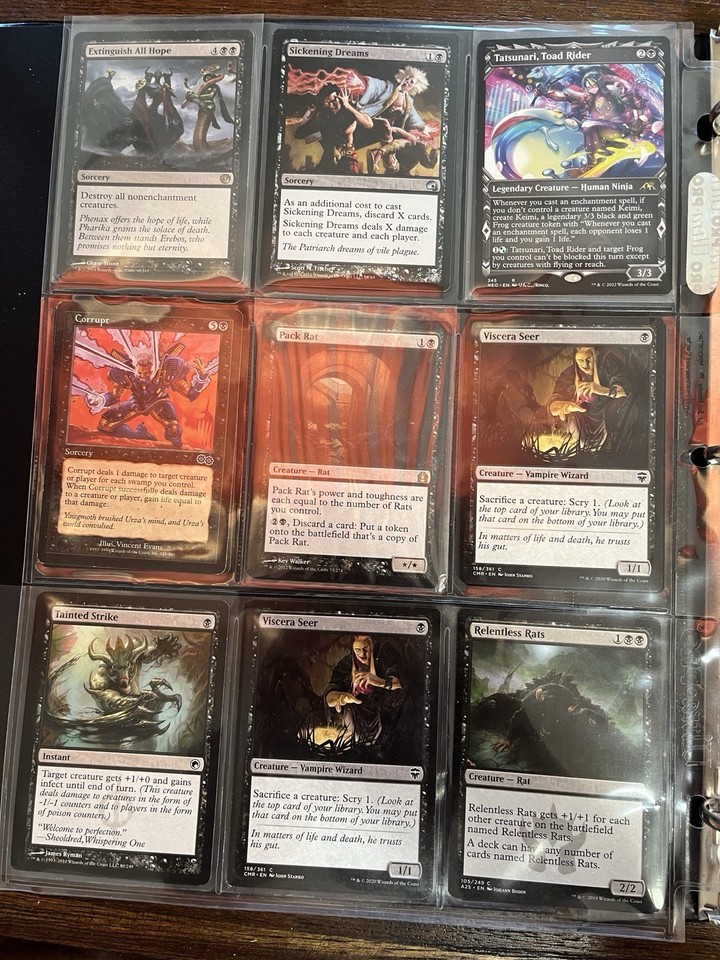 Huge Magic The Gathering Binder Collection Card Lot MTG Rares - Vintage ...