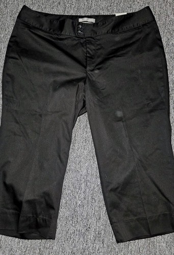 DOCKERS BLACK CAPRIS WOMENS 14 P 14 PETITE NWT | eBay