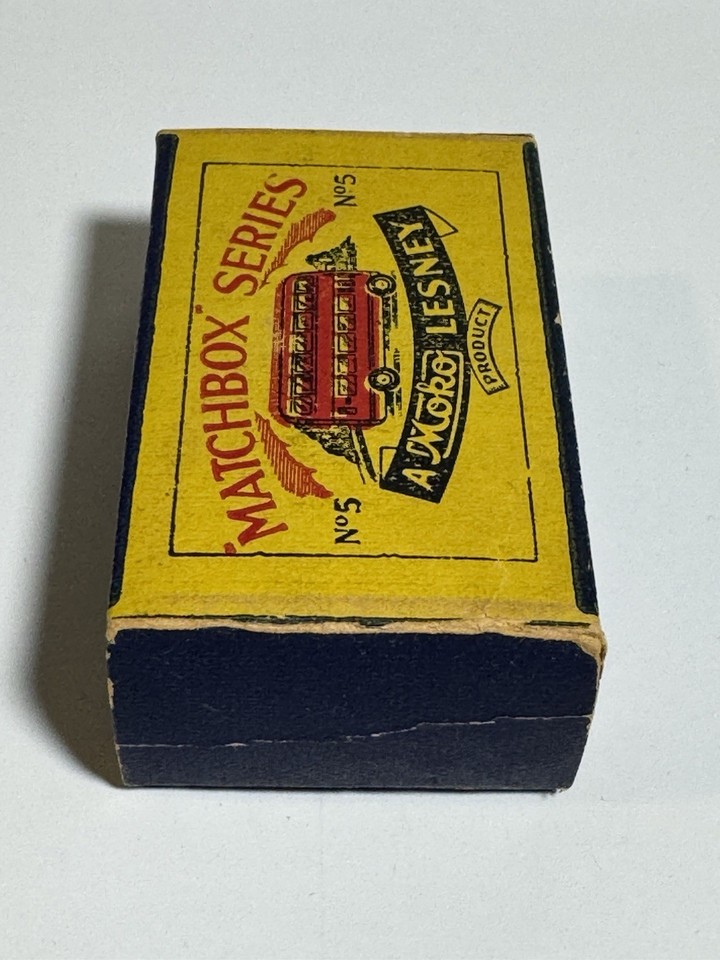 1954 MOKO LESNEY Matchbox No. 5A LONDON BUS ORIGINAL BOX Missing One ...