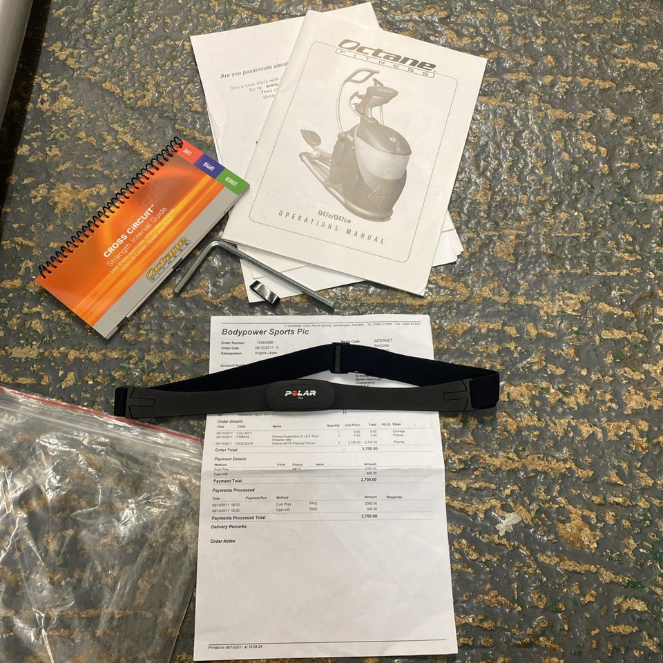 OCTANE FITNESS Q47e Electric Elliptical Cross Trainer Home Gym - CS W51 ...