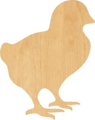 Baby Chick Laser Cut Out Wood Shape Craft Supply - Woodcraft Cutout | eBay