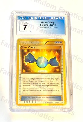 Pokémon - Rare Candy - Plasma Blast - 105/101 - CGC Graded 7 Near Mint ...