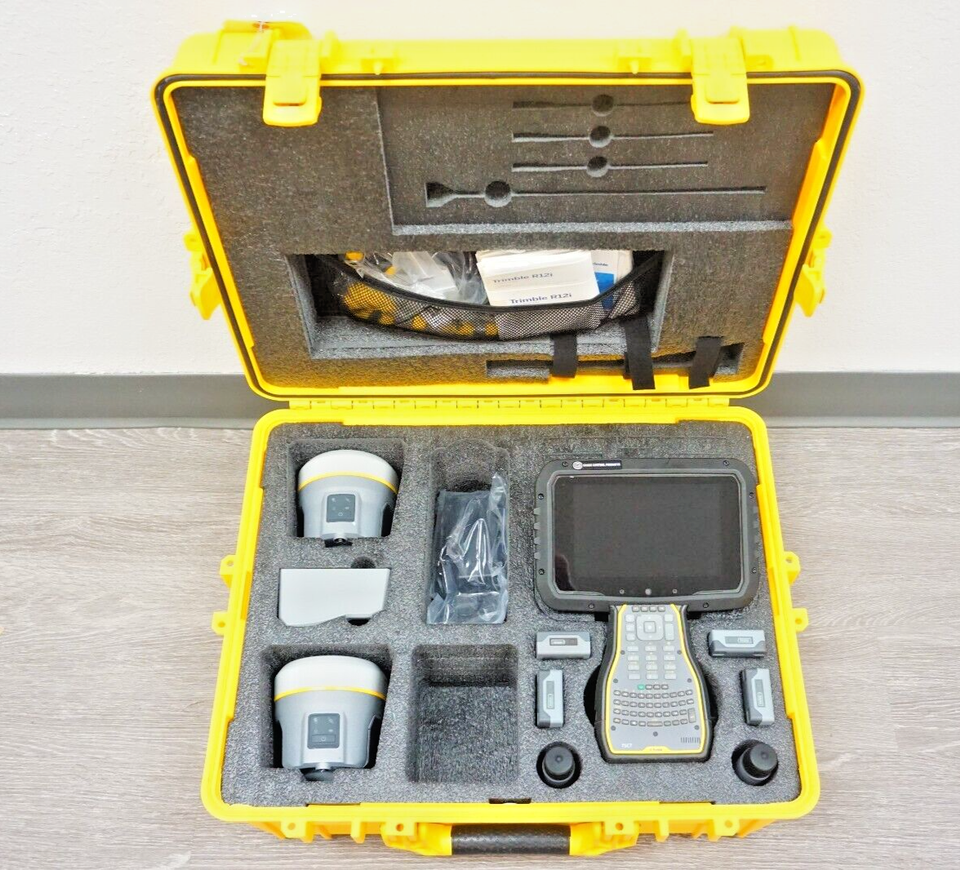 Trimble R10 model 2 & R12i GPS Glonass Galileo RTK Base Rover Kit w ...