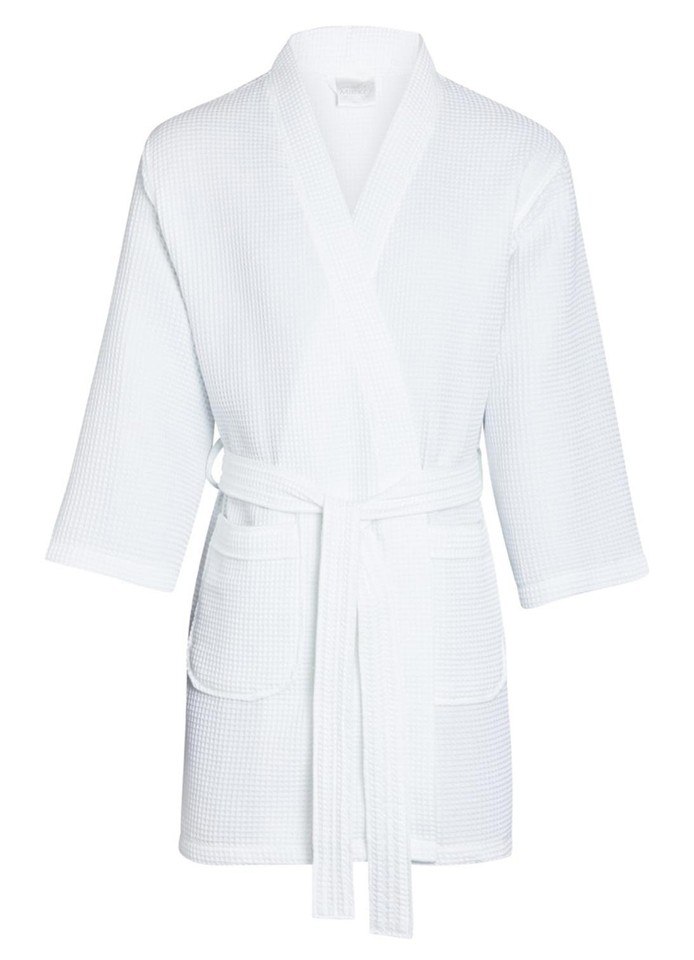 Women's Short Waffle Weave Bridal Spa Bathrobe Kimono Robes | eBay
