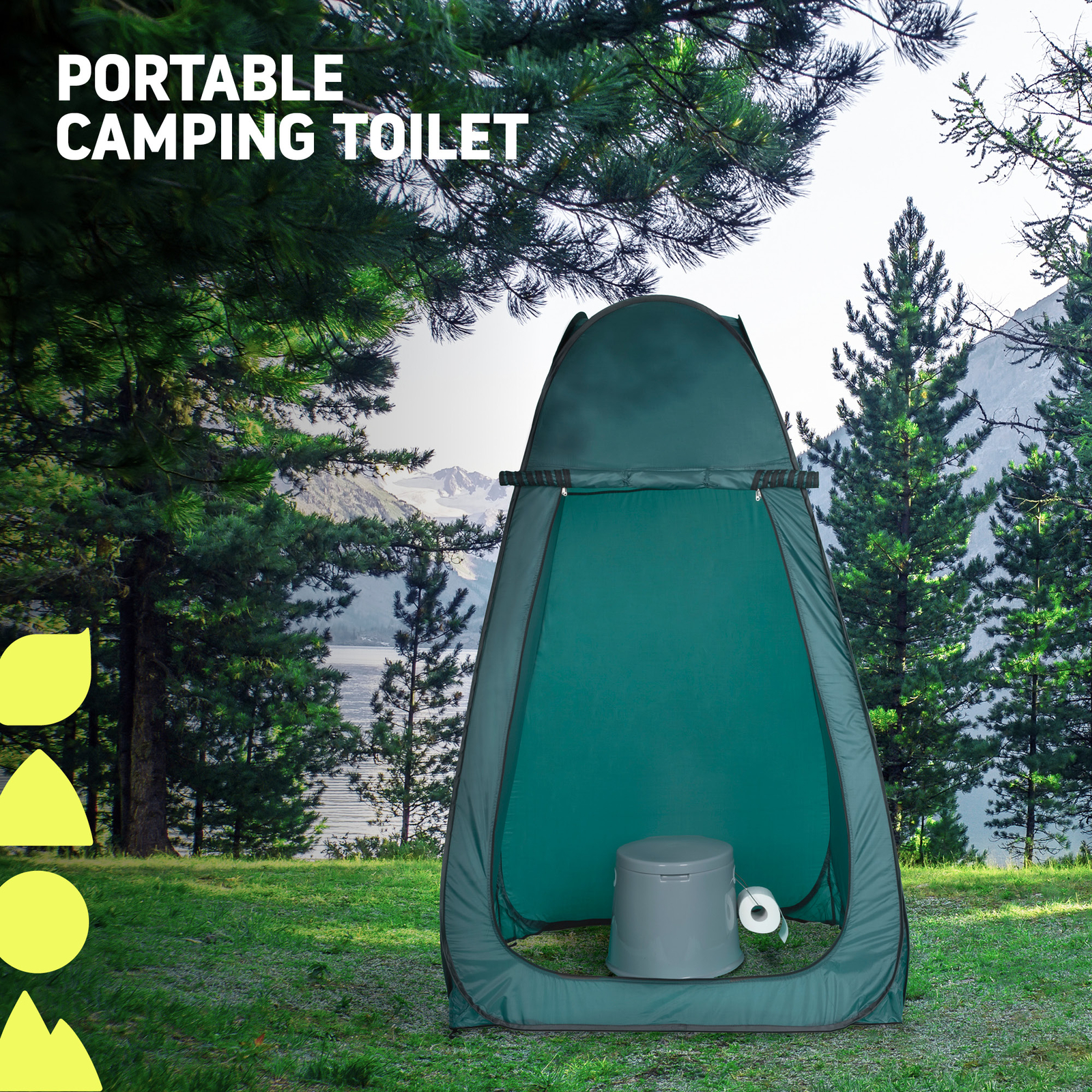 5L PORTABLE CAMPING TOILET COMPACT POTTY LOO CARAVAN PICNIC FISHING ...