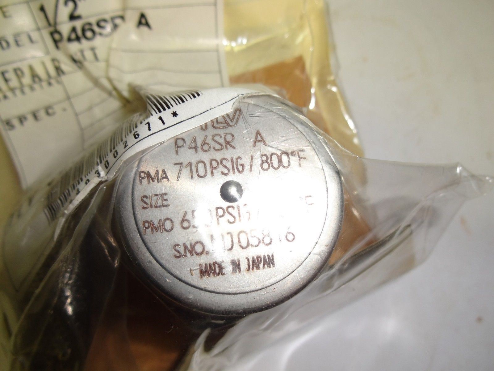 TLV 1/2" P46SR A Repair Kit P46SRA New | eBay