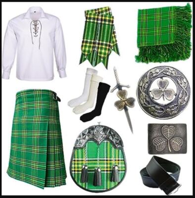 Men's Scottish Tartan Kilt Sets, Jacobite Kilt Package, Formal Kilt ...