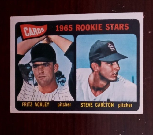 1965 Topps Steve Carlton Rookie Card #477 excellent- near mint (see ...