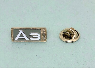 Audi Pin A3 Actif Argent Gris - Dimensions 20x9mm | eBay