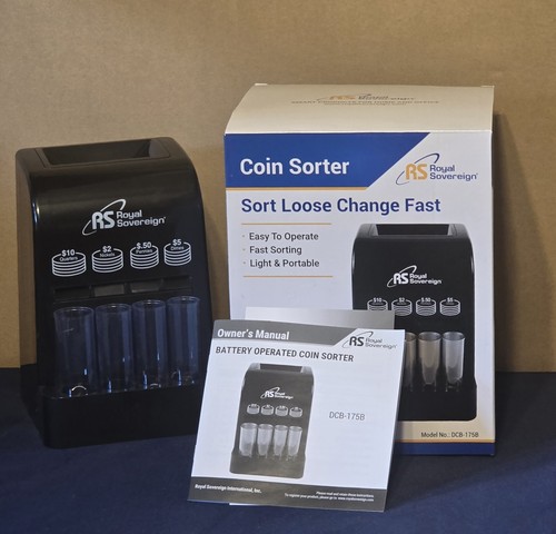 Royal Sovereign Battery Operated Coin Sorter (DCB-175B) for sale online ...