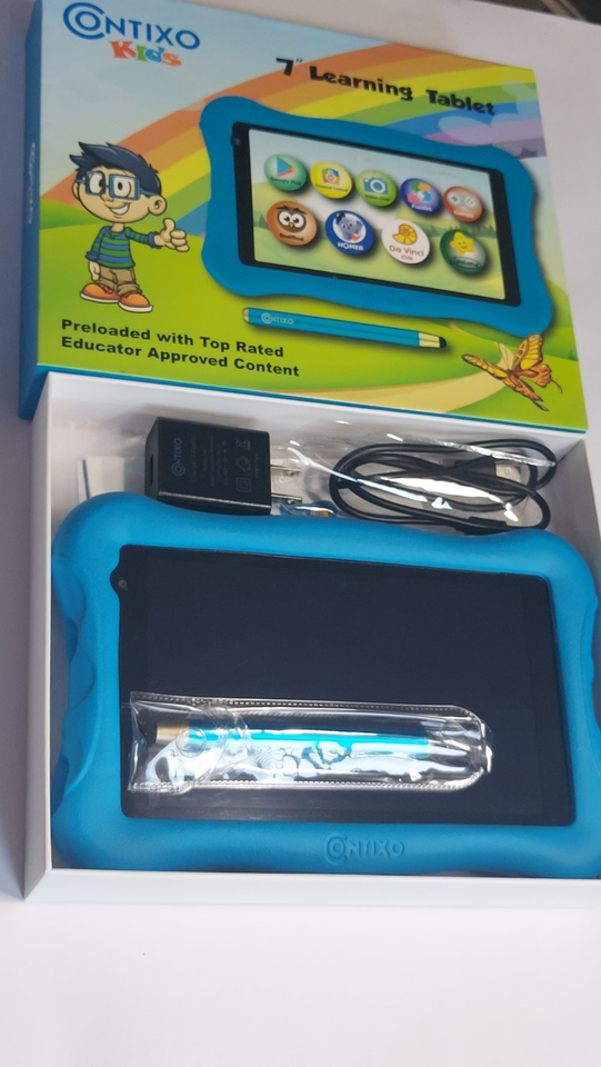 Contixo Kids Tablet V10+ 7in HD IPS Touch Screen 32GB - Blue | eBay