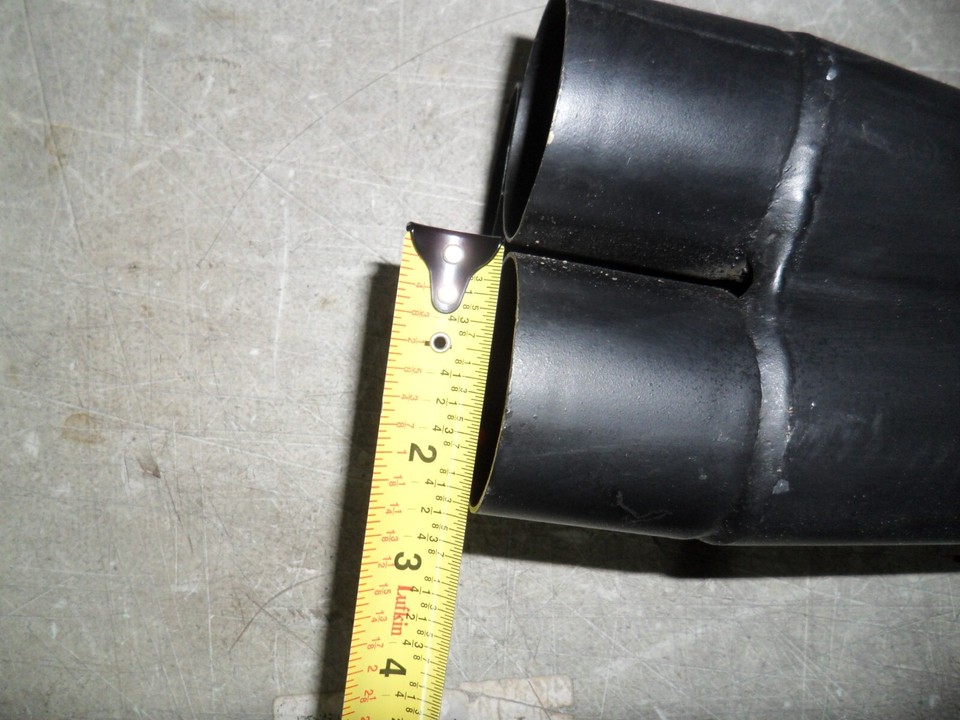 14" 4 into 1 Long Tube Header Collector 2 1/4" into 3" Ford 460 Chevy ...