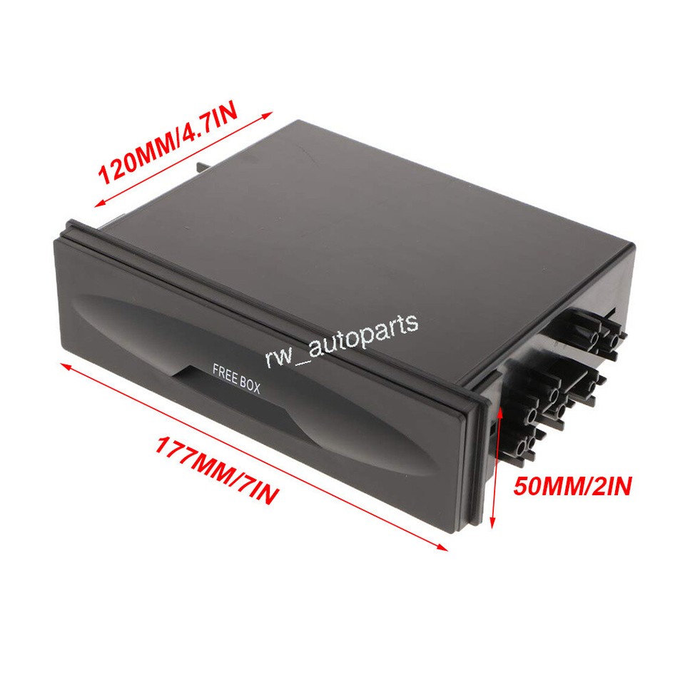 One Single Din Radio Pocket Storage Box Dash CD Player Trim Radio ...