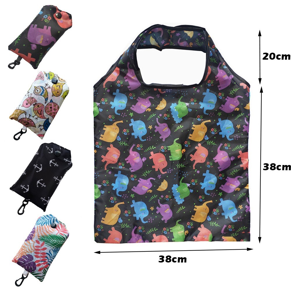 Nylon Reusable Foldable Recycle Grocery Shopping Carry Bags Tote ...