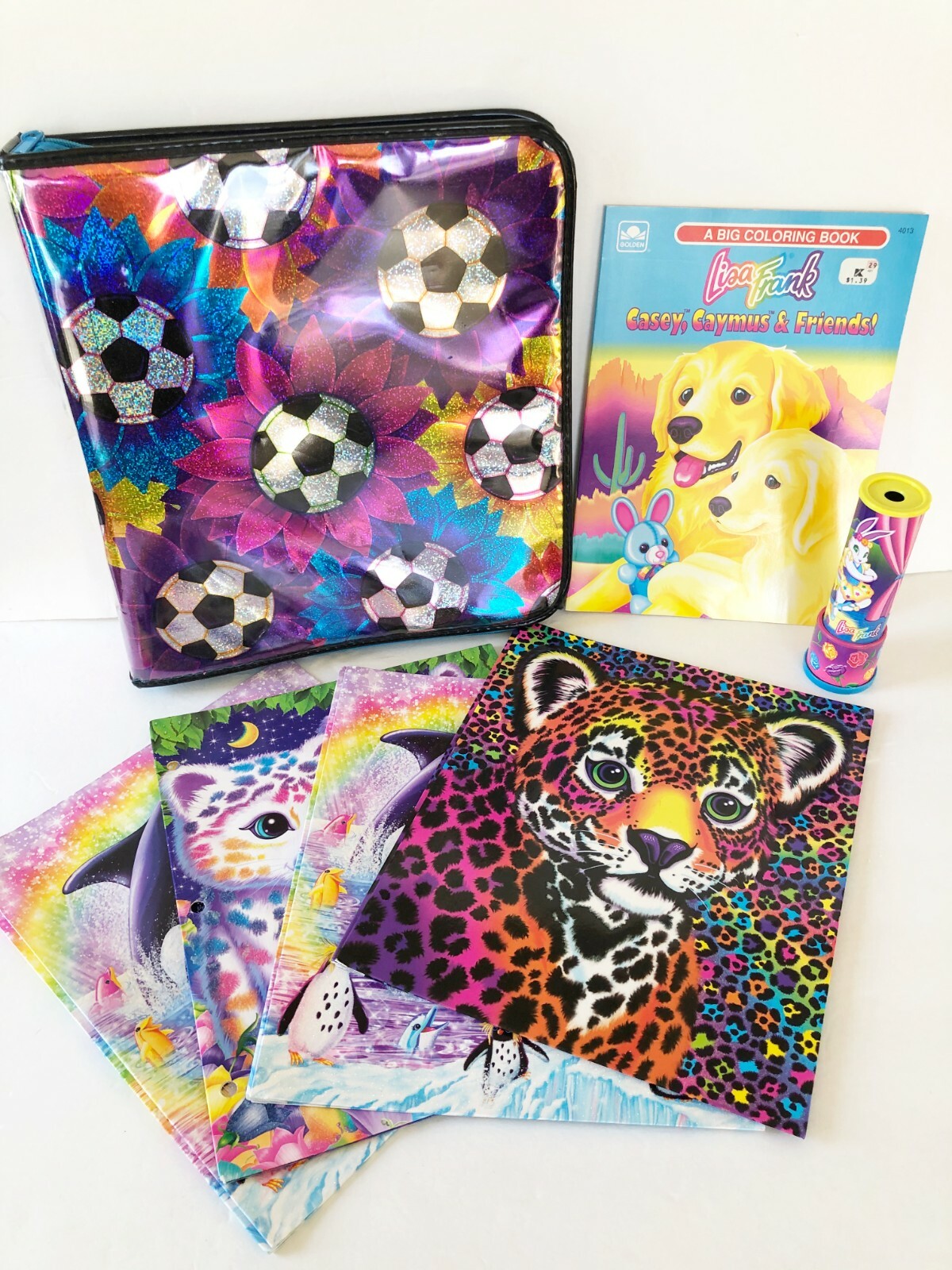 Rare Lot Vintage 1990s Lisa Frank Trapper Keeper Binder, Folders ...