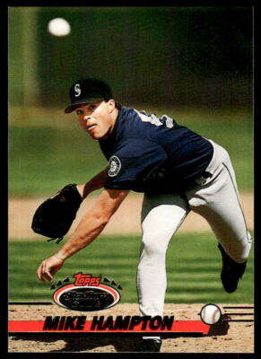 1993 Topps Stadium Club 731 Mike Hampton Seattle Mariners Baseball Card ...