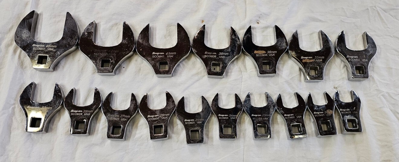 Snap-On 17pc 1/2" Dr MM Crowfoot Set | eBay