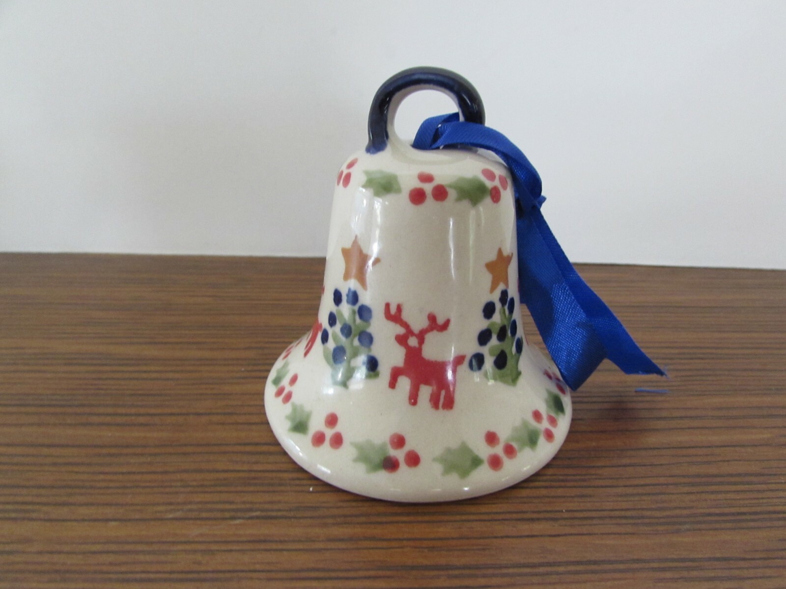 Vintage W. Boleslawiec Polish Pottery Bell Ornament | eBay