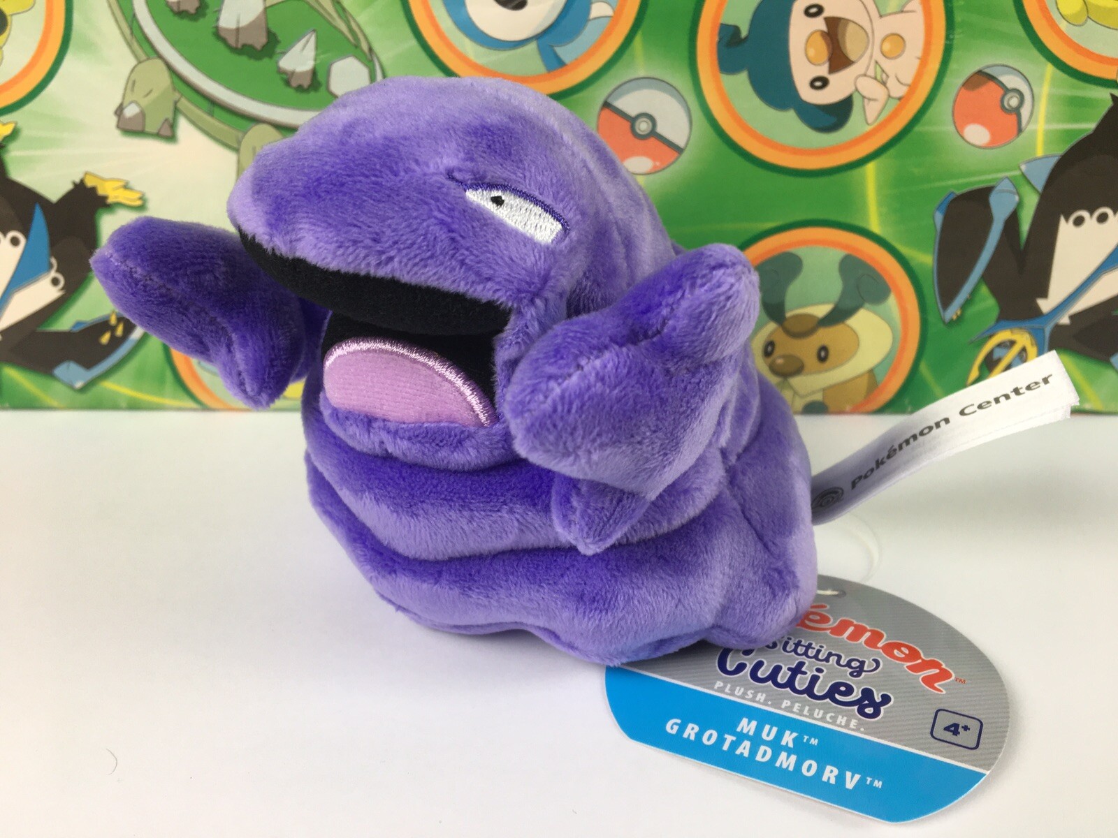 Pokemon Center Plush Muk Pokedoll stuffed Sitting Cuties FIT figure toy ...