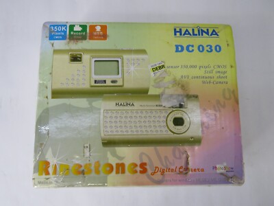 Vintage NOS HALINA Rhinestone DC 030 DIGITAL CAMERA, Web Camera, Video ...