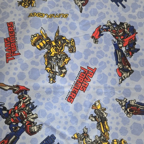 Transformers Optimus Prime Blue Flannel Fabric 1 Yard Hasbro 2010 | eBay