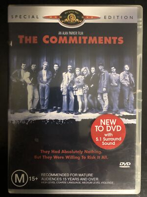 The Commitments DVD Special Edition Region 4 Alan Parker 1991 Rare OOP ...