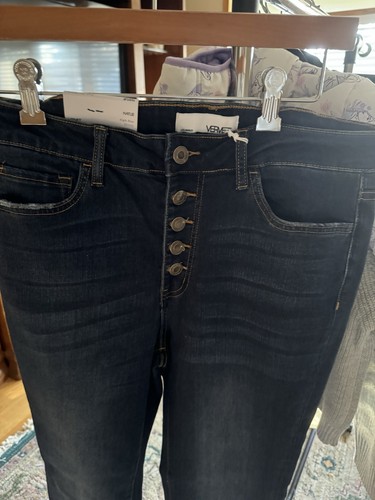 Women’s Vervet Haylie Jean High rise Button Fly Stretchy Size 29/9 ...