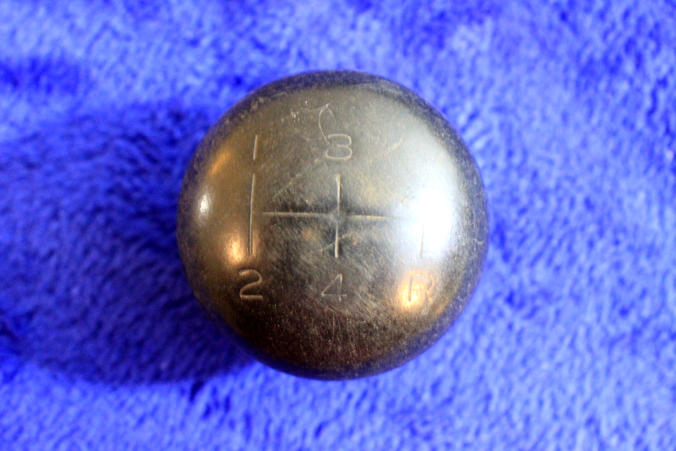 Black 4 Speed Gear Shift Knob Hot Rod Handle Chevy Ford Mopar Pontiac ...