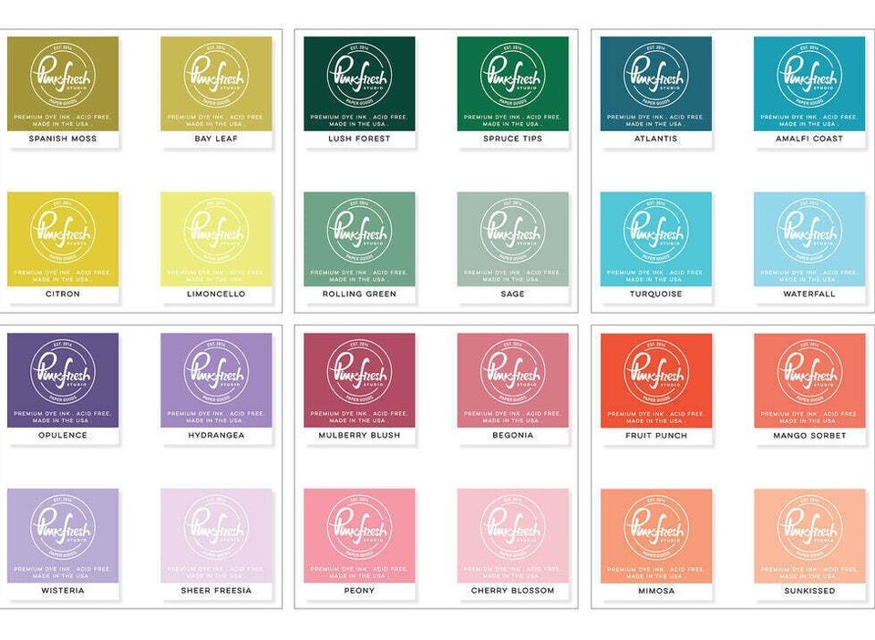 Pinkfresh Studio Premium Dye Mini INK CUBES- NEW 2023 COLORS- You ...