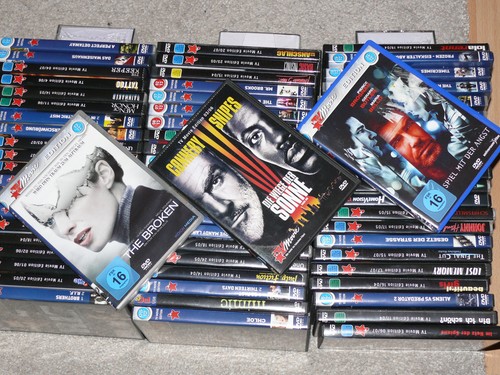 DVD-Sammlung mit 65 DVDs, viele Top-Filme (Liste siehe Fotos)! Je incl ...