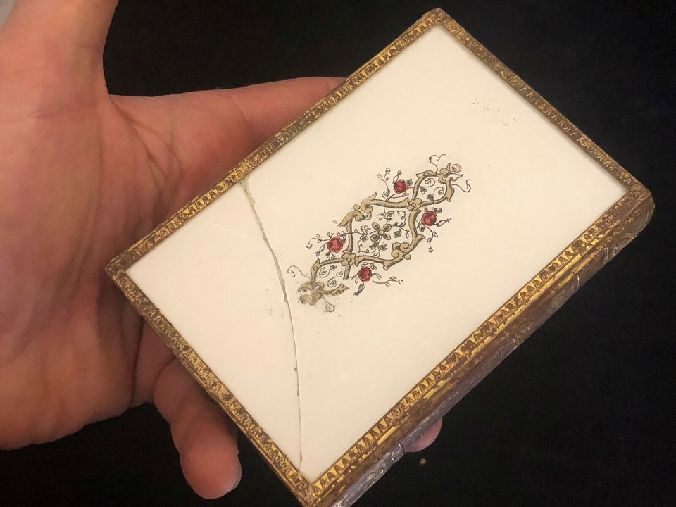 Fixed under Glass Box 19th Century Holy Virgin Neogothic 19th | eBay UK