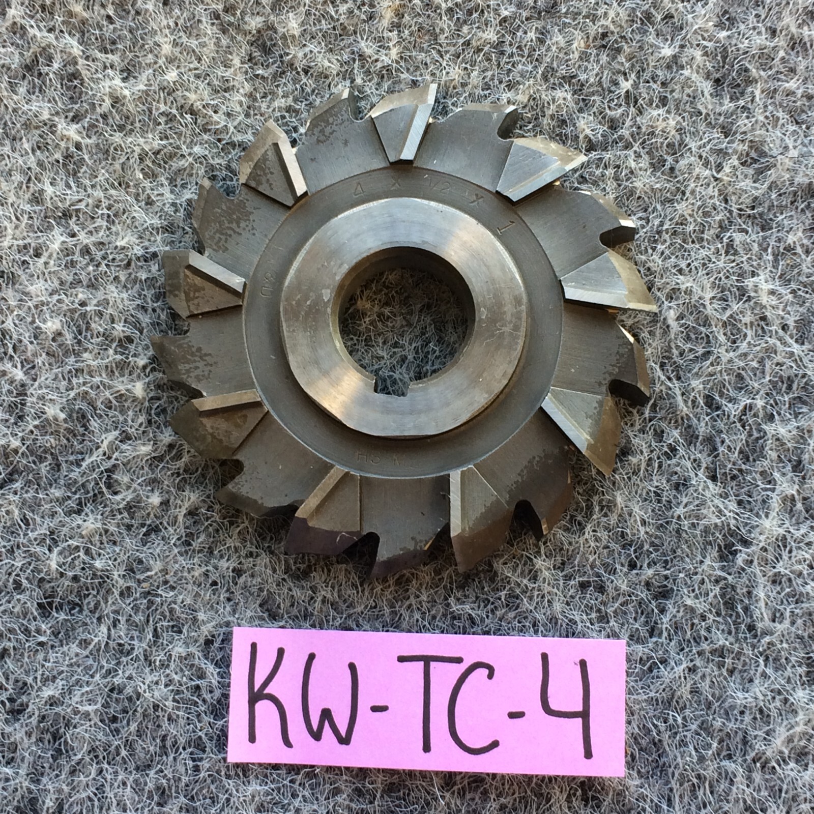 4 x 1/2 x 1-1/4" HSS Side Milling Cutter - Staggered Tooth SLITTING SAW ...