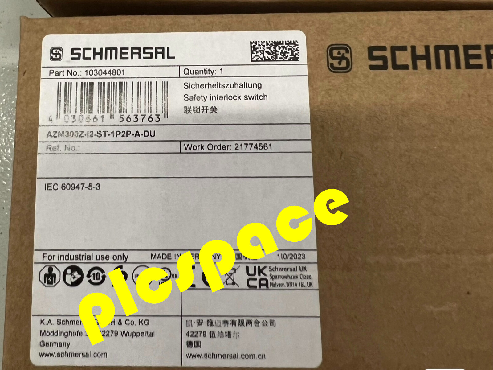 Schmersal AZM300Z-I2-ST-1P2P-A-DU brand new door lock Express DHL or FedEx | eBay