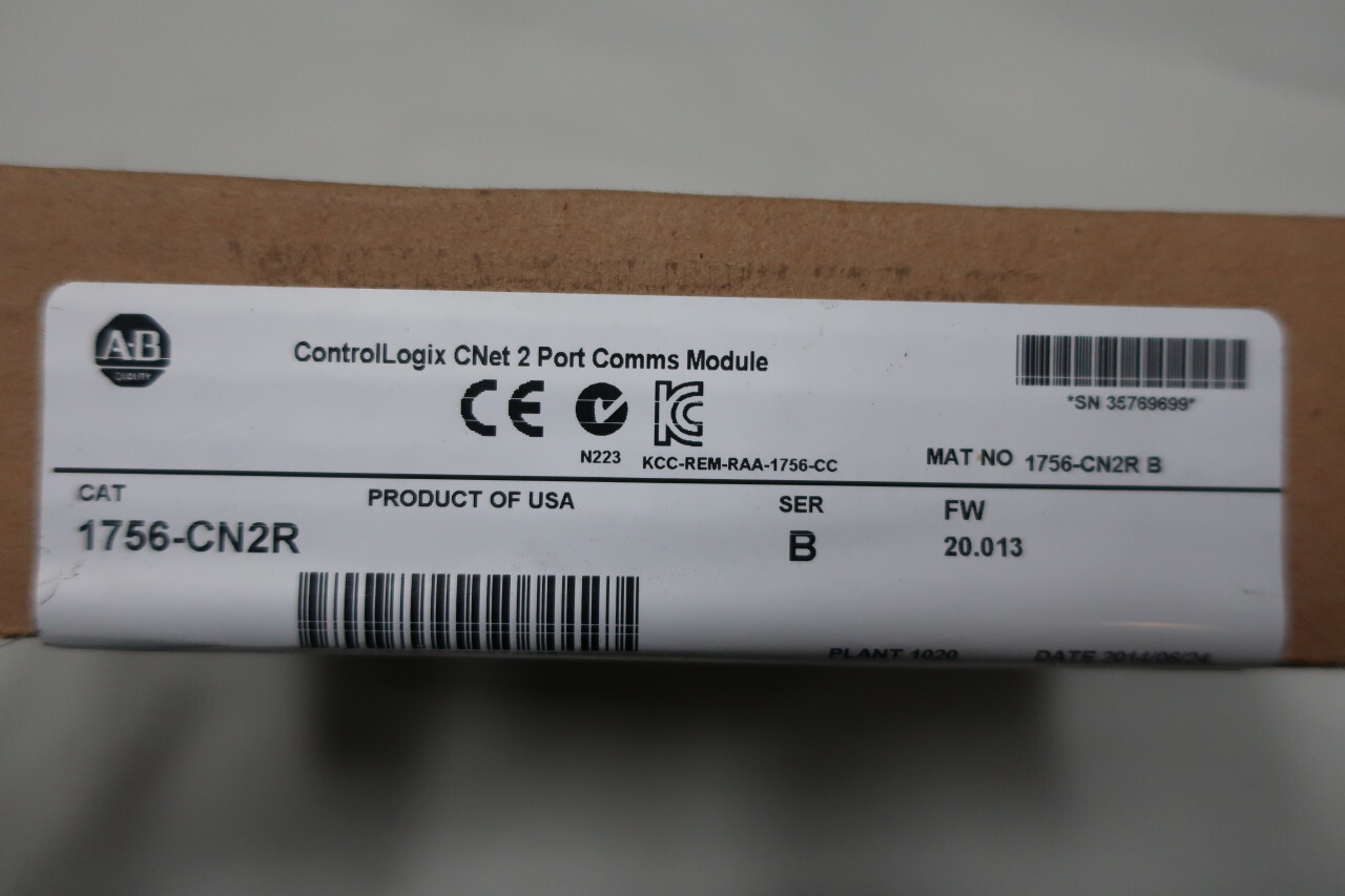 Allen Bradley 1756-CN2R Controllogix Cnet 2 Port Communication Module ...